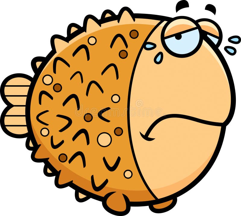 Crying Cartoon Shark stock vector. Illustration of shark - 47413059