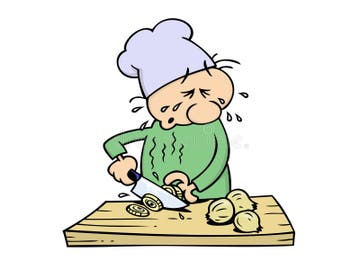 Crying chef stock illustration. Illustration of kitchen - 13187279