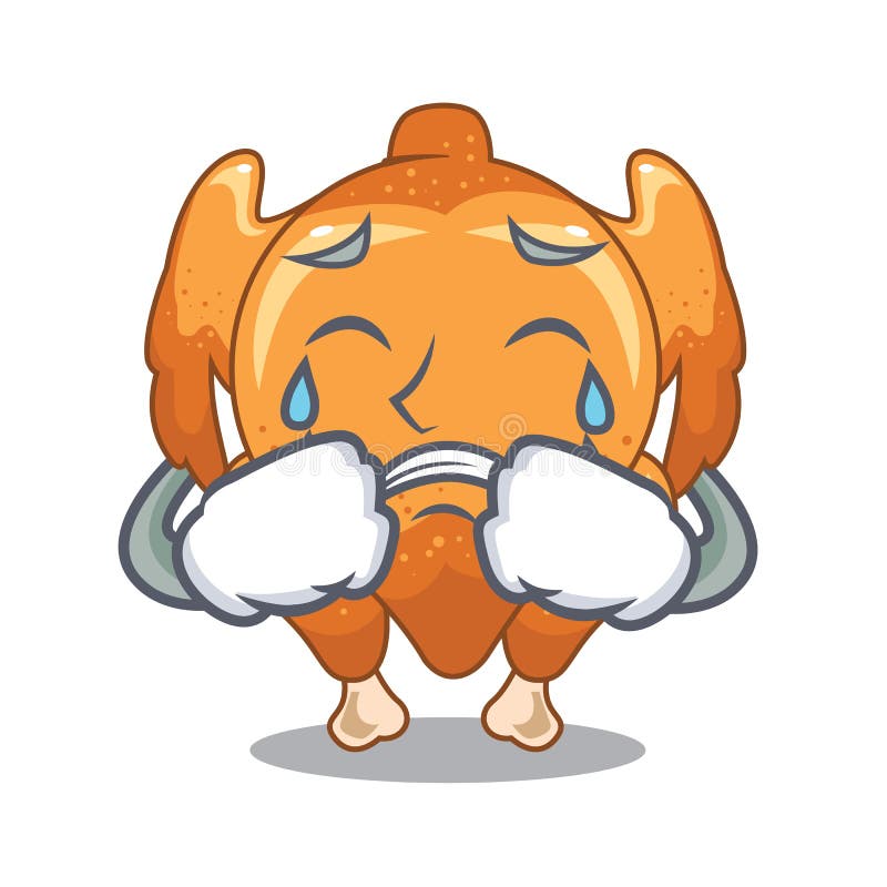 Crying Chicken Biryani Isolated in the Mascot Stock Vector ...