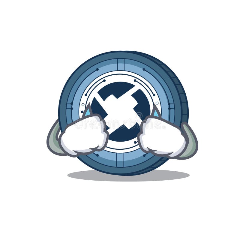 Crying 0X Coin Mascot Cartoon Editorial Photography - Illustration of ...