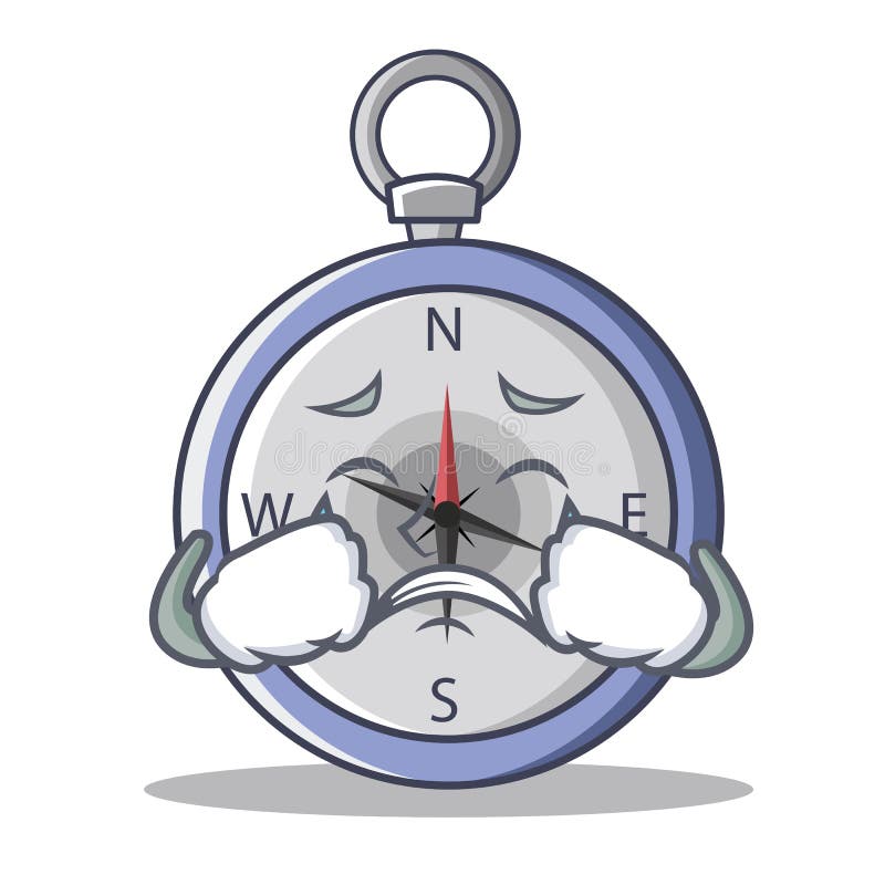 Crying Compass Character Stock Illustrations – 8 Crying Compass ...