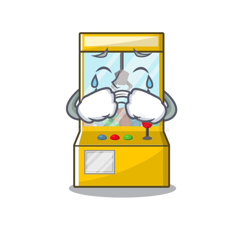 Crying Crane Game Mascot on a Cartoon Stock Vector - Illustration of ...