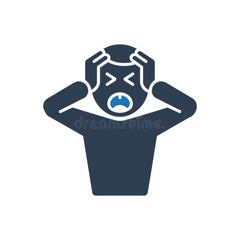 Crying Distress Expression Icon Stock Vector - Illustration of upset ...