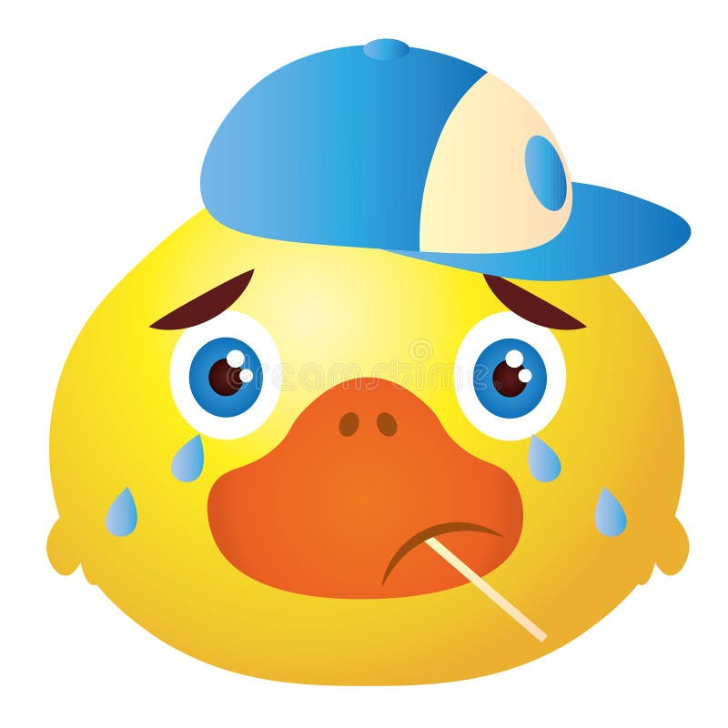 Helpless Cartoon Duck