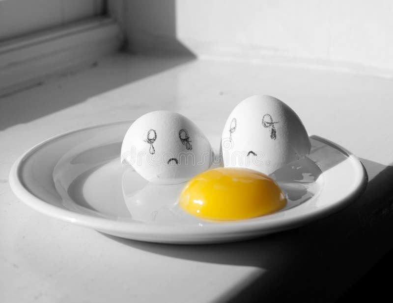 Crying egg stock photo. Image of white, yolk, crying - 212445428