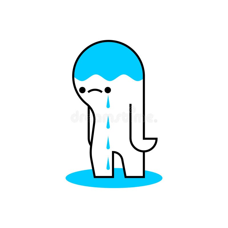 Crying emotion. Cry icon stock vector. Illustration of vector - 288219688