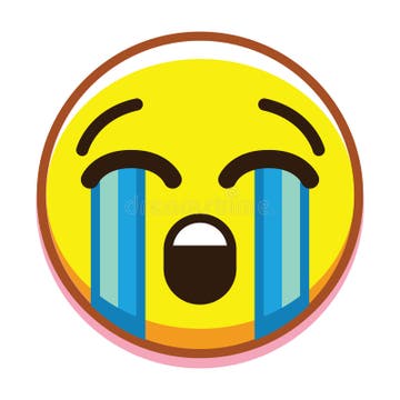 Bawling Emoji Stock Illustrations – 26 Bawling Emoji Stock ...