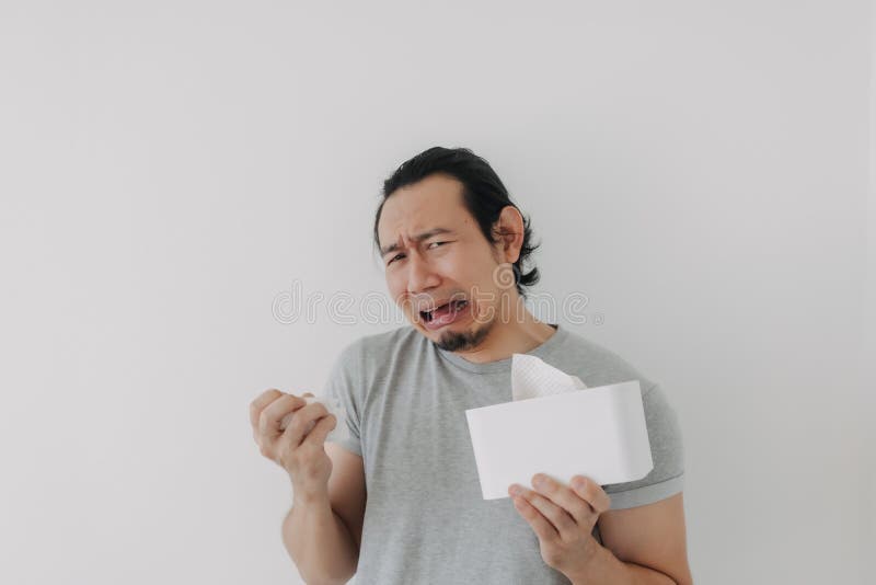 Sad and Crying Face of Man Working in Office. Stock Image - Image of ...