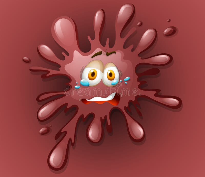 Crying face stock illustration. Illustration of character - 18552715