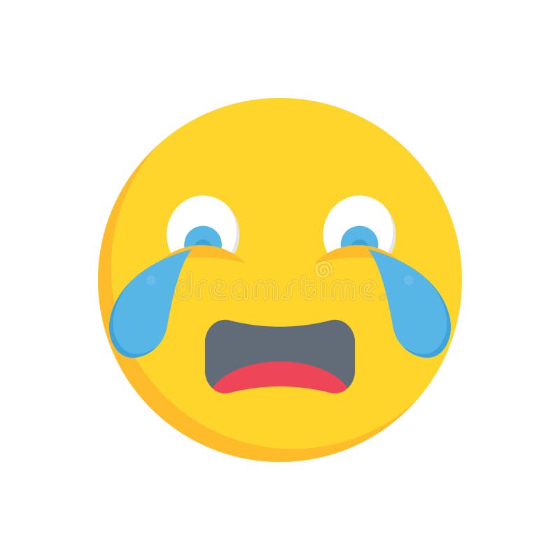 Crying Desktop Organizer Shape on Cartoon Funny Stock Vector ...