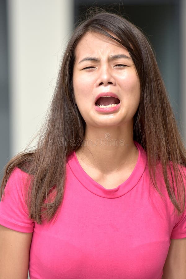 A Crying Female Woman stock photo. Image of beautiful - 142736122