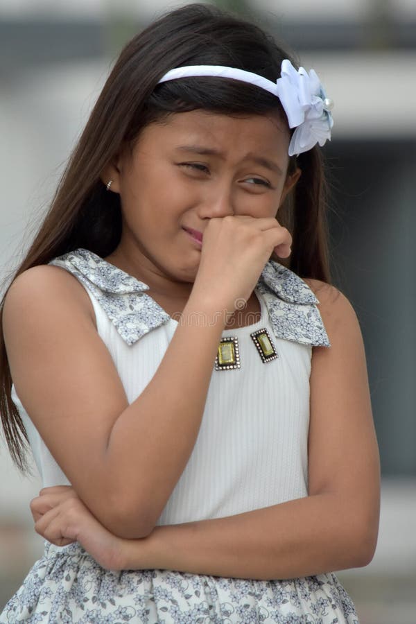 Crying Filipina Female stock image. Image of depressed - 130072929