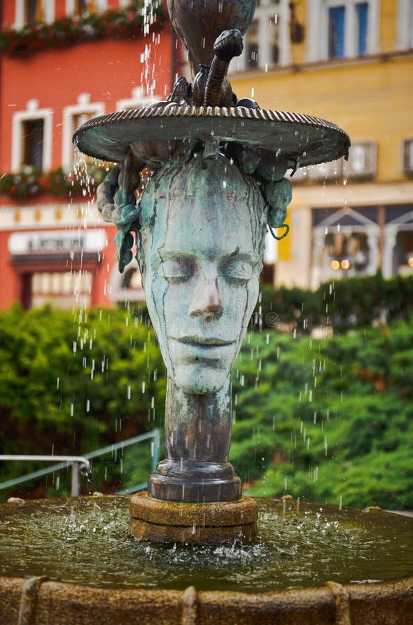 Crying Fountain in Karlovy Vary Stock Photo - Image of treatment ...