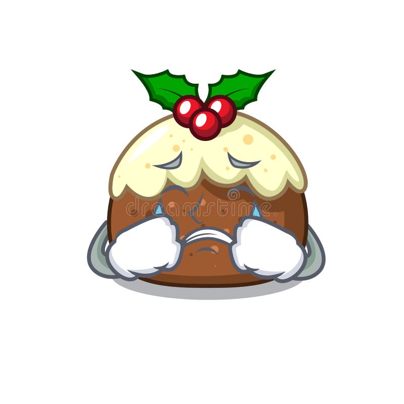 Crying Fruit Cake Character Cartoon Stock Vector - Illustration of ...