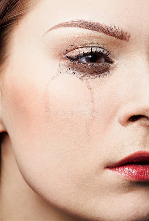 Beautiful Young Girl Crying Stock Photo - Image of emotional, caucasian ...