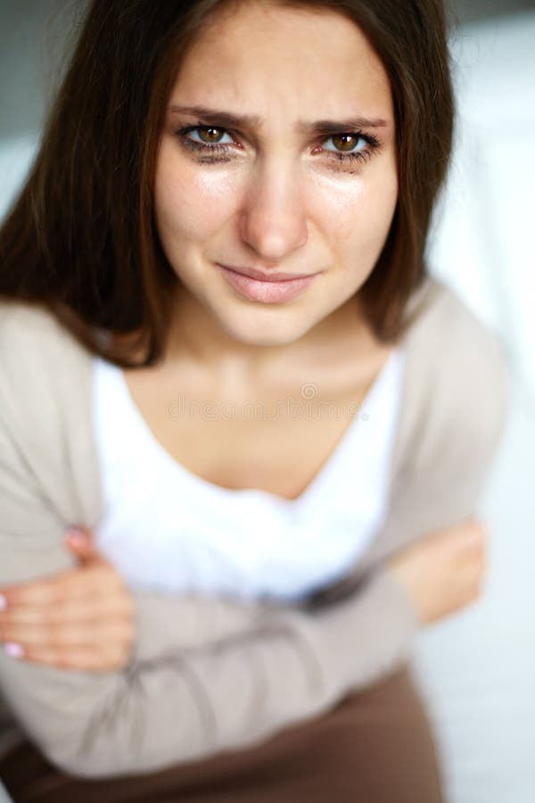 Girl crying stock photo. Image of paper, female, desperation - 34593248