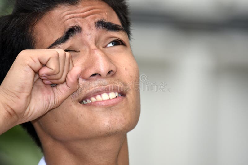 Crying Handsome Male Man stock image. Image of good - 128236873