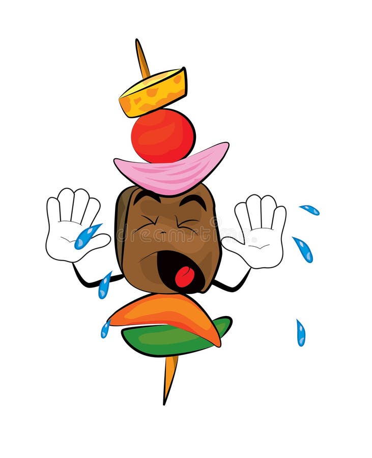 Sad grill cartoon stock illustration. Illustration of lonely - 49313441