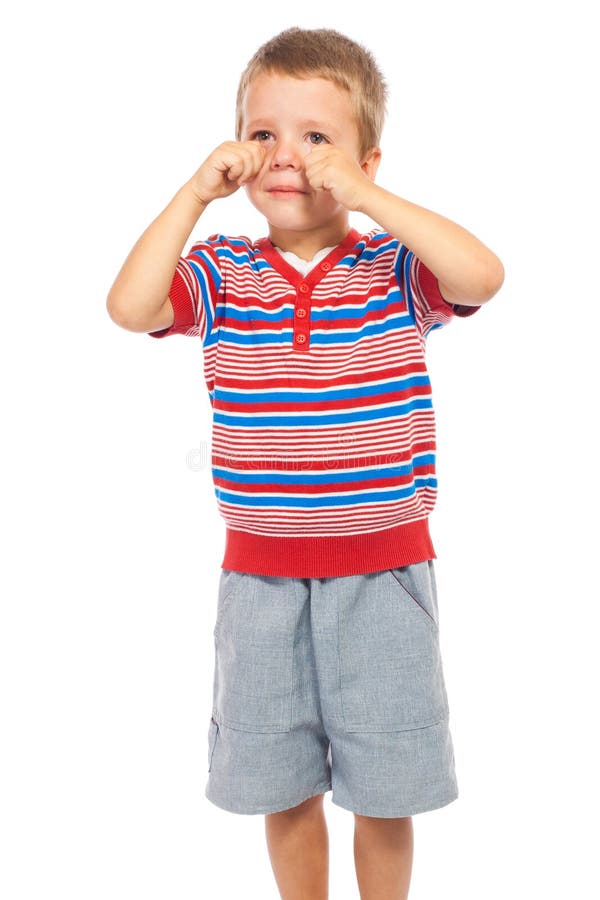 Crying little boy stock photo. Image of white, elementary - 20691814