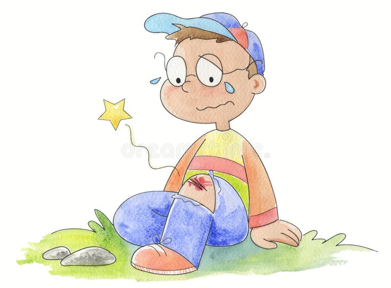 Child Crying Injury Stock Illustrations – 167 Child Crying Injury Stock ...