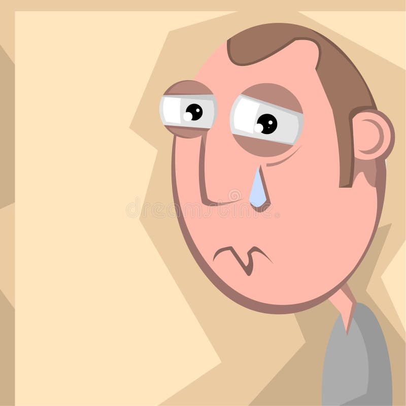 Portrait Sad Crying Man Stock Illustrations – 674 Portrait Sad Crying ...