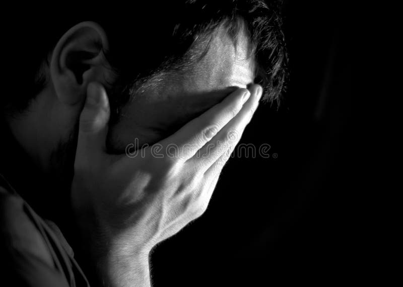 Crying Man stock image. Image of dramatic, male, depression - 6197241
