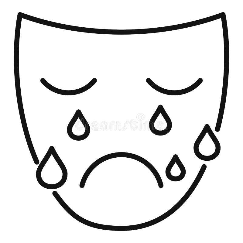 Man Crying Outline Stock Illustrations – 360 Man Crying Outline Stock ...