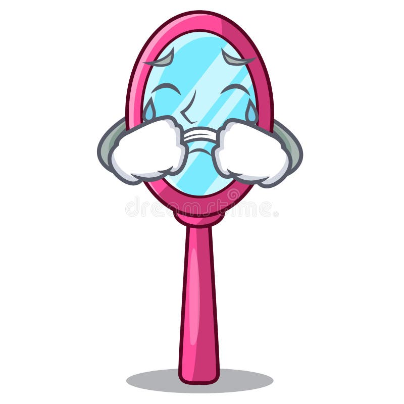 Crying Mirror cartoon stock illustration. Illustration of clipart ...