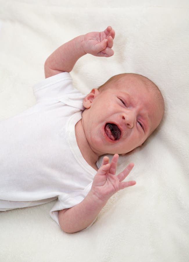 Crying baby stock image. Image of isolated, sound, horizontal - 2751257