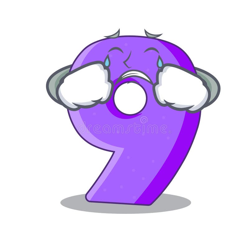 Crying Number Six Door Sign on Cartoon Stock Vector - Illustration of ...