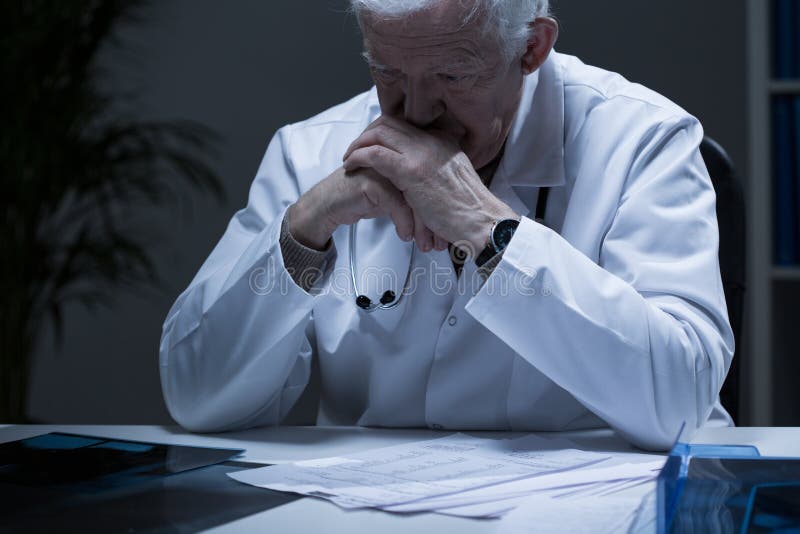 Doctor. Sad Or Crying Female Nurse At Hospital Office Stock Image ...