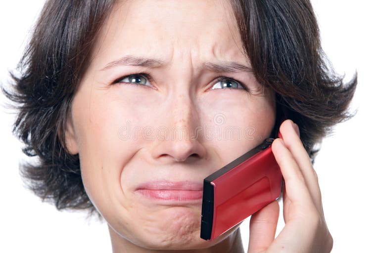 Crying phone stock photo. Image of adult, businesses, caucasian - 4239124