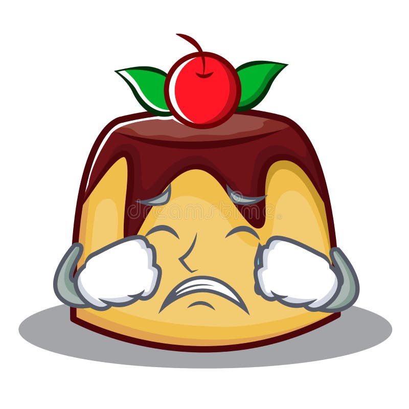 Crying Jelly Character Cartoon Style Stock Vector - Illustration of ...