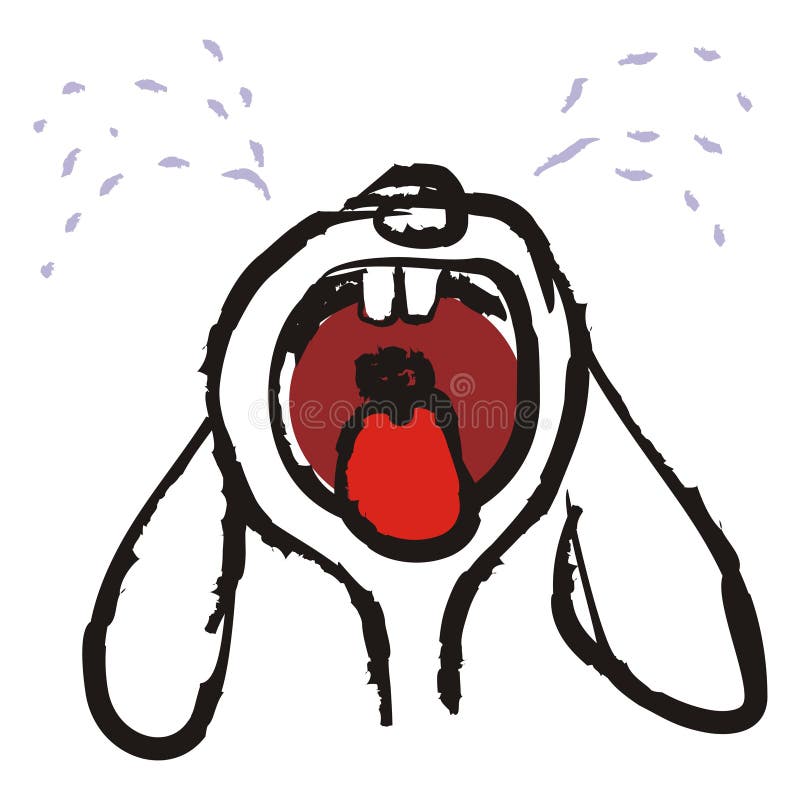 Crying rabbit stock vector. Illustration of eared, emotion - 8496529
