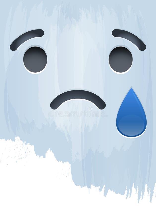 Cartoon Paint Sad Face Stock Illustrations – 323 Cartoon Paint Sad Face ...