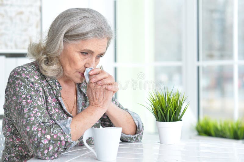 Crying Senior woman stock photo. Image of pensioner, pain - 60008484