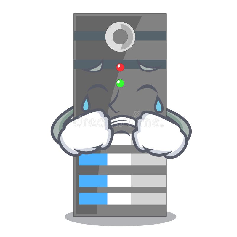 Sad server stock illustration. Illustration of computer - 2321063