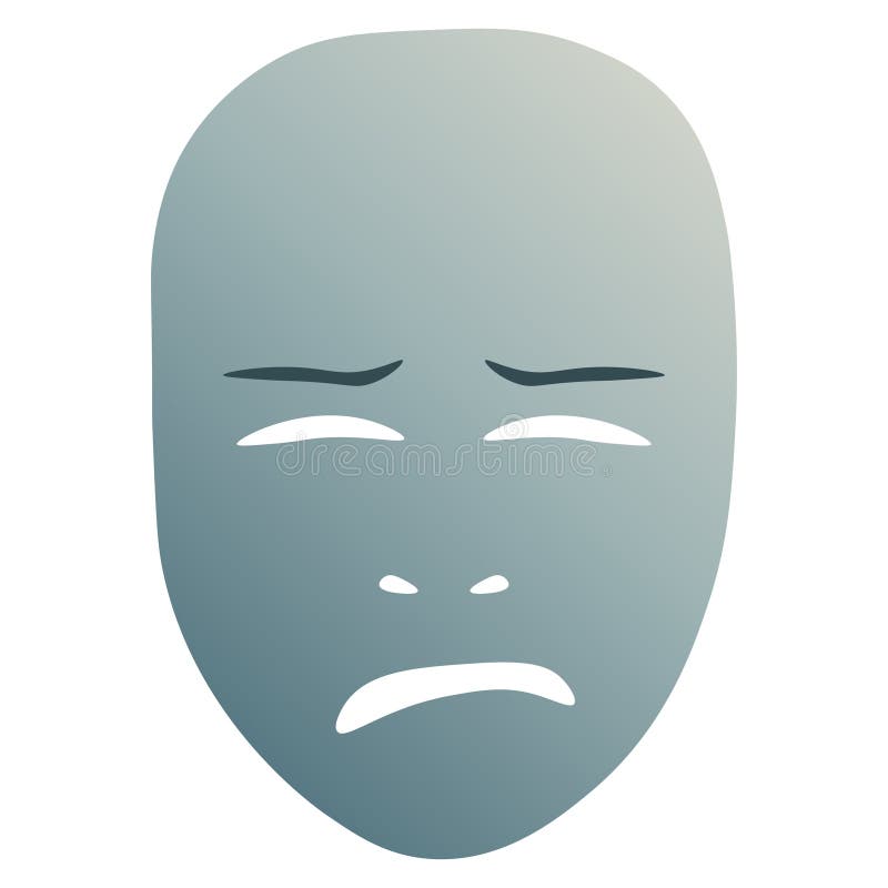 Crying Theatrical Mask Seamless Pattern Stock Vector - Illustration of ...