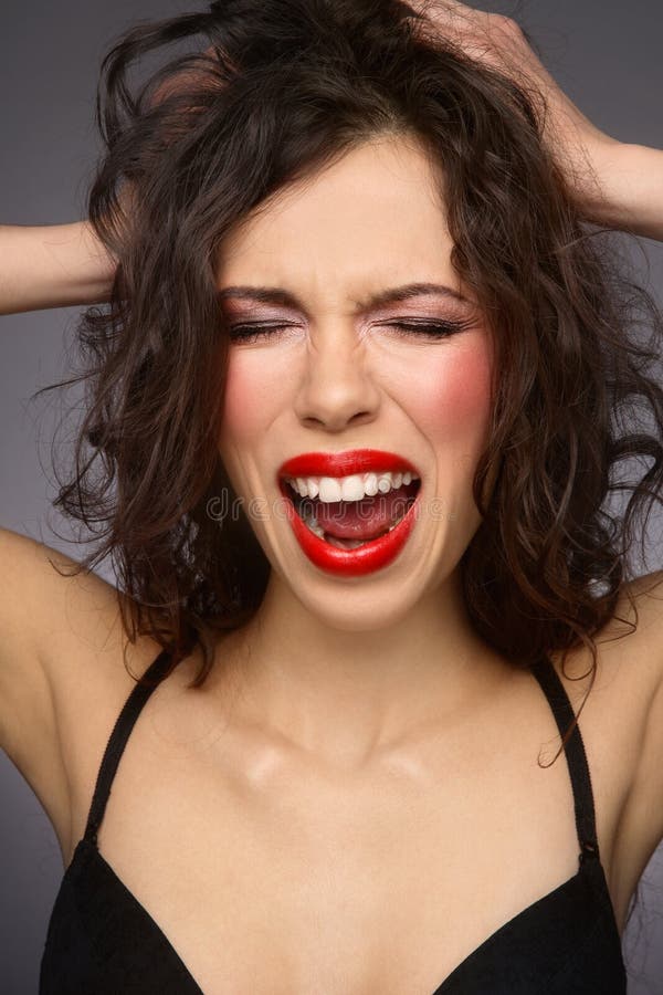 Crying woman stock photo. Image of groomed, emotions - 12876886