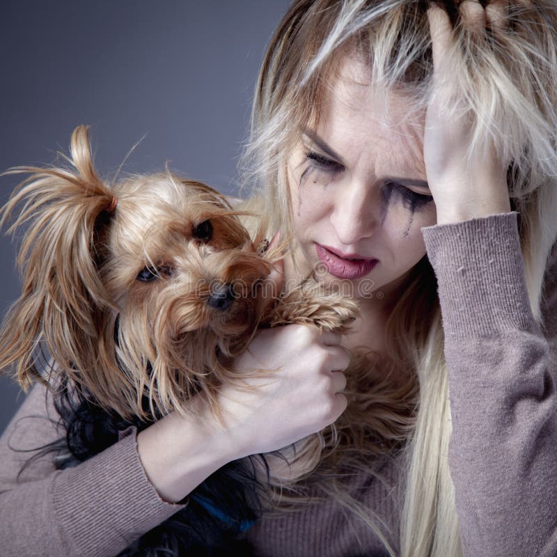 Woman Dog Crying Stock Photos - Free & Royalty-Free Stock Photos from ...