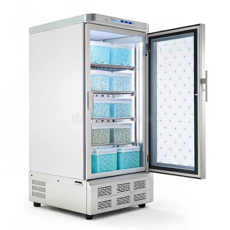 Cryogenic Container with Frozen Samples Stock Illustration ...