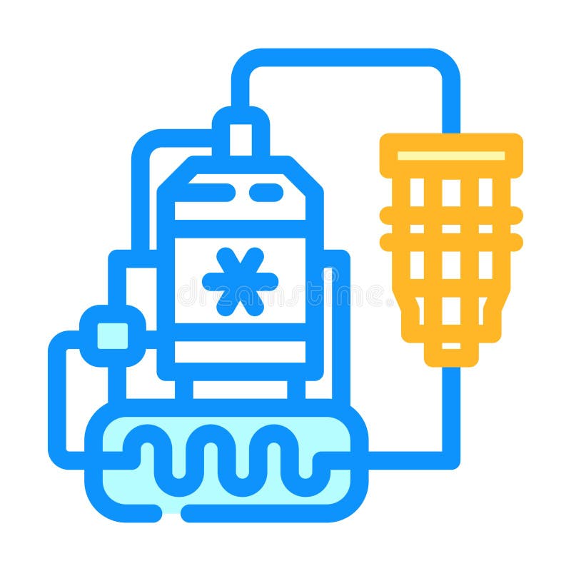 Cryogenic Cooling System Quantum Computer Color Icon Vector ...