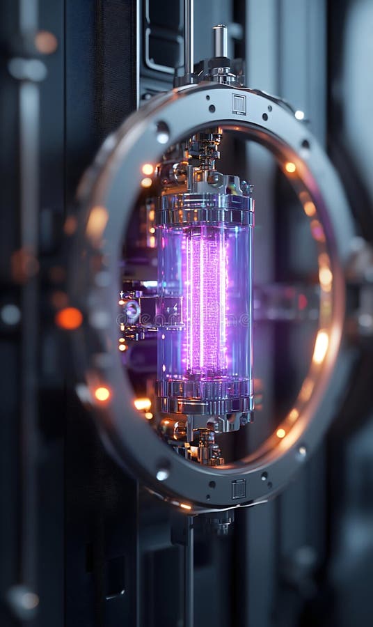 Cryostat Housing in a Quantum Computing Lab Stock Image - Image of ...