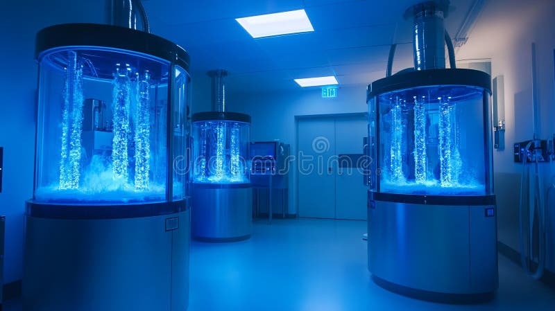 Cryotech Lab with Automated Pod System. Stock Image - Image of ...