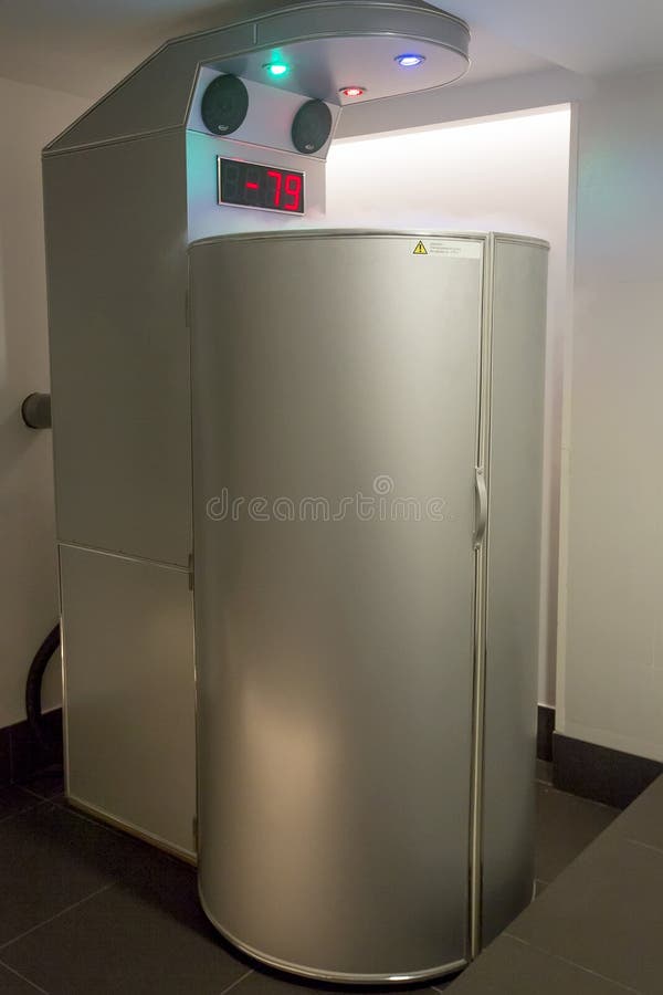 Cryotherapy capsule stock image. Image of room, sauna - 67762151
