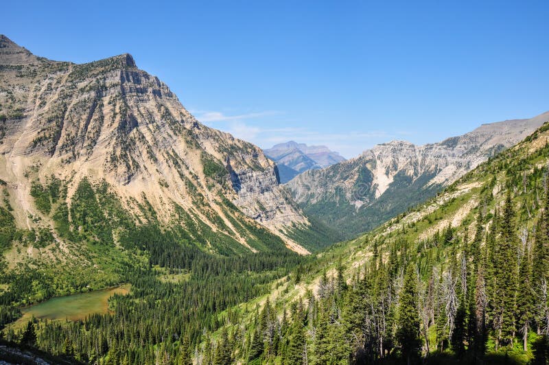 Crypt Lake in Waterton National Park, Alberta, Canada Stock Photo ...
