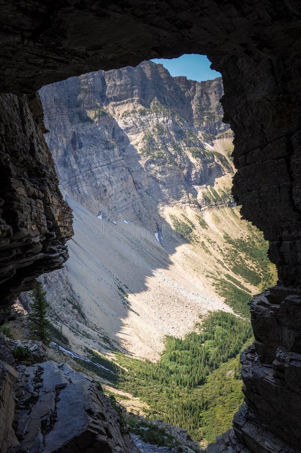 Crypt Lake in Waterton National Park, Alberta, Canada Stock Photo ...