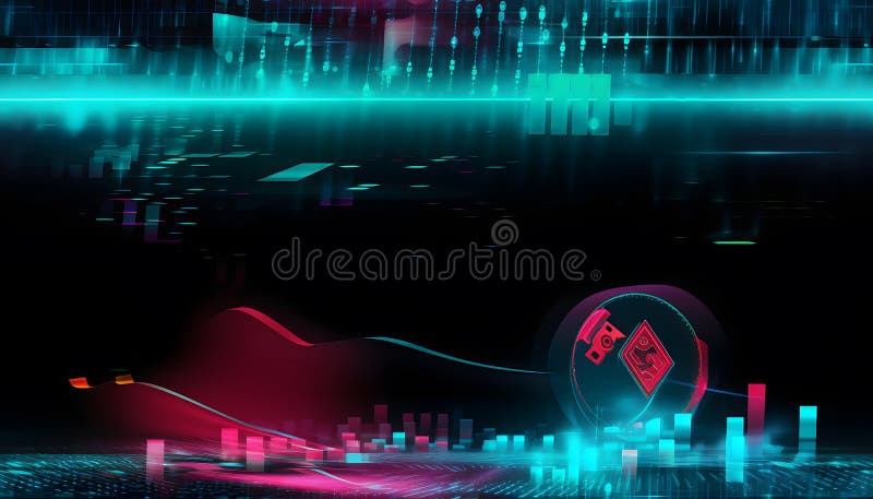 Cryptidcore Futuristic Technographics Hd Wallpapers Stock Illustration ...