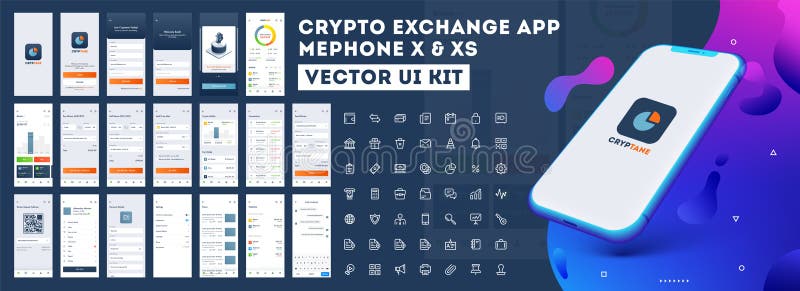 Crypto App UI Kit for Responsive Mobile App or Website with Different ...