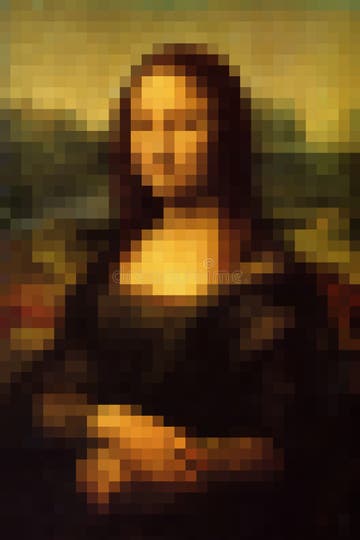 Pixel Art Mona Lisa Stock Illustrations – 16 Pixel Art Mona Lisa Stock ...